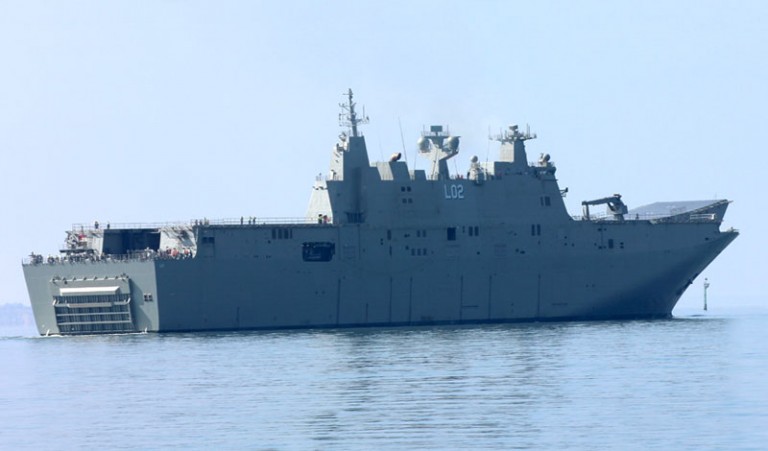 NUSHIP Canberra, the Newest Australian Landing Ship Begins Sea Trials ...