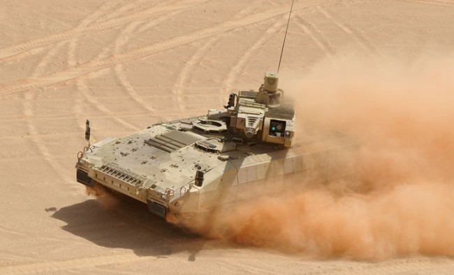 The Puma armoured infantry fighting vehicle making its Paris debut ...