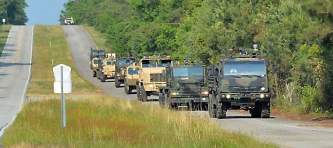 Driverless Convoy Roam through S.C. Test Range at 40mph - Defense Update:
