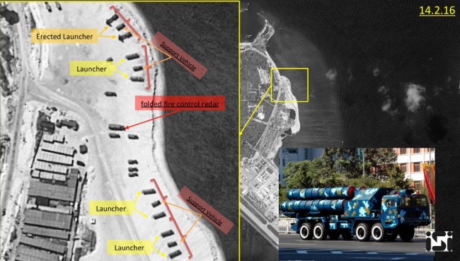 Chinese HQ-9 Surface-to-Air Missiles Spotted in the Spratly Islands ...