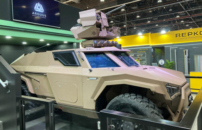 ARQUUS Showcases the Hybrid Electric Light Attack Vehicle at IDEX ...