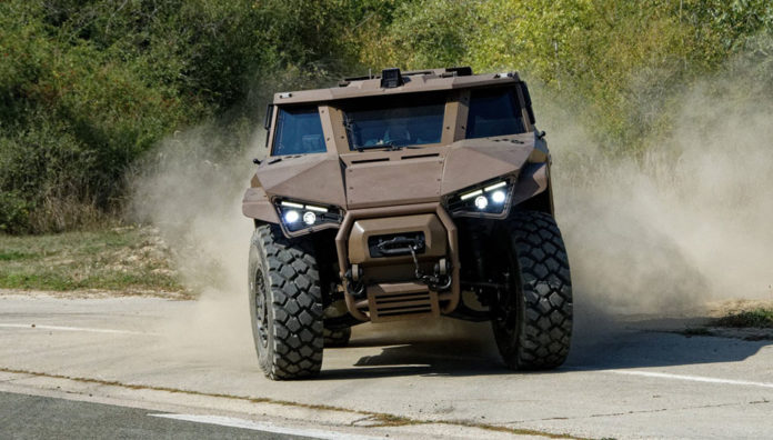 ARQUUS Showcases the Hybrid Electric Light Attack Vehicle at IDEX ...