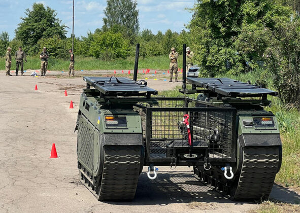 Ukraine, Estonia Share Operational Experience with THeMIS UGVs ...